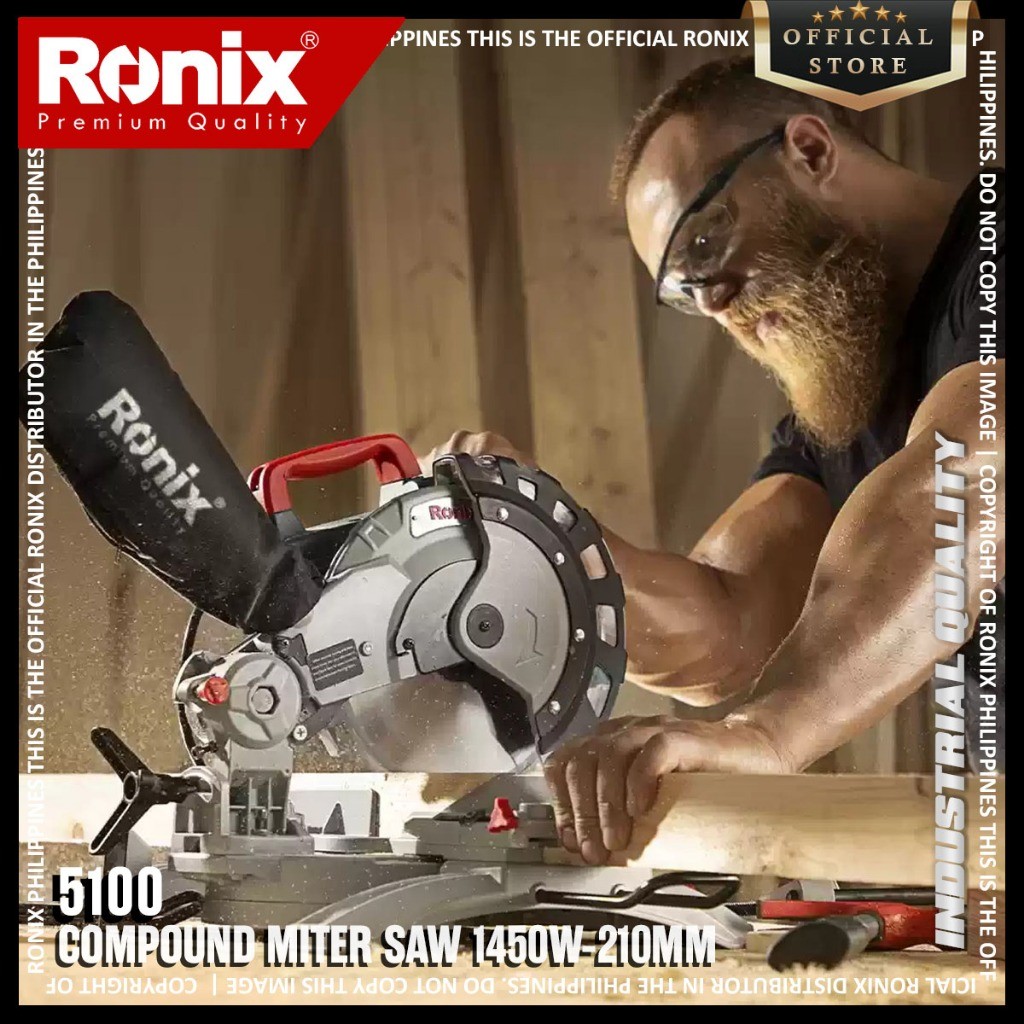 Ronix 5100 Premium Quality 1450W Miter Saw 210mm Machine Circular ...