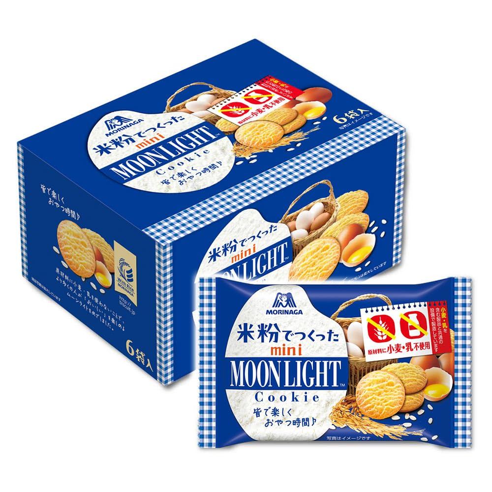 Morinaga & Co. Mini Moonlight made with rice flour, 198g (33g x 6 bags ...