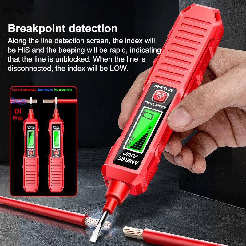 [nhu] One-word Induction Portable 50/60Hz Smart Electric Pen Tester NCV ...