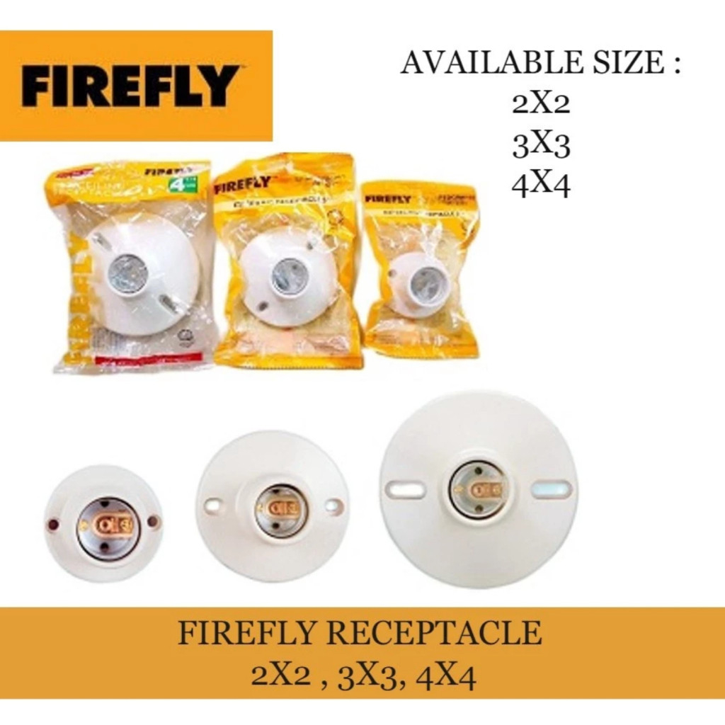 HB SHOP White Firefly Receptacle for Light Bulb firefly E27 Ceiling ...