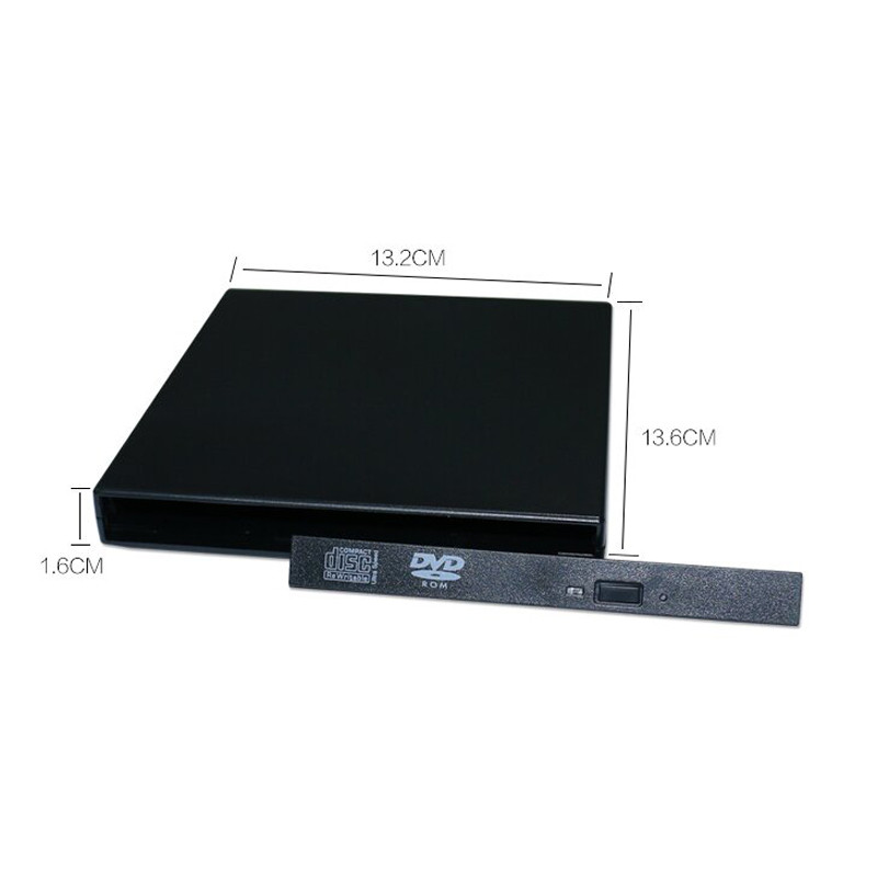 Cfph Slim USB 2.0 12.7mm IDE To External CD DVD Optical Drive Enclosure ...