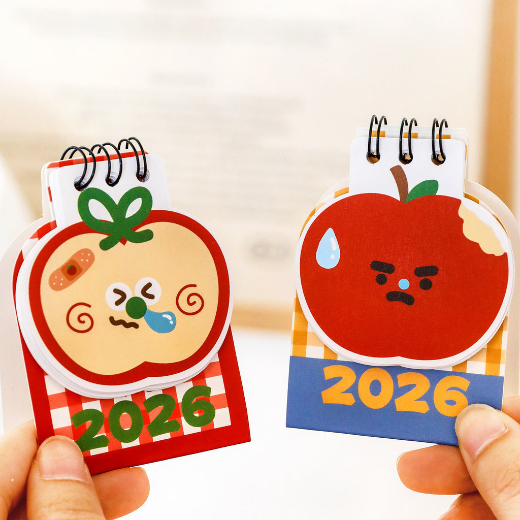 2026 Apple Desk Calendar Desktop Small Ornaments Student High-value ...