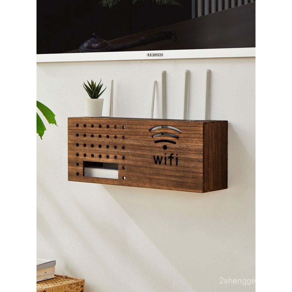 Wall-Mounted Concealed Cable Management Box wifi Set-top Box Storage ...