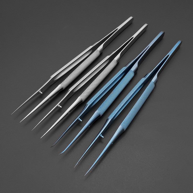 Surgical Ophthalmic Instruments Round Handle Microscopic Forceps ...