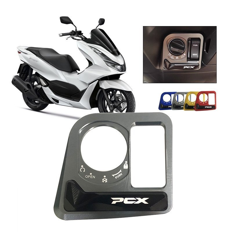 motorcycle modification electric switch lock protection cover aluminum ...