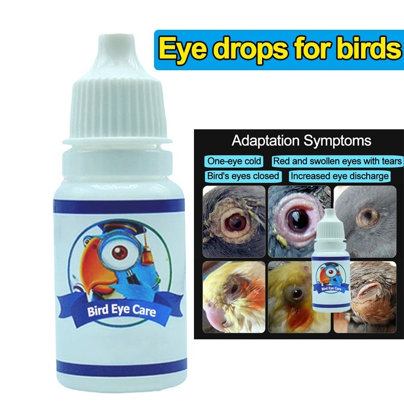 One Eye Cold Liquid Medicated Eye Drops Concentrate 10ml for Birds ...