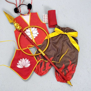 Six One Nezha Clothes Nezha Is Here Dance Anime Halloween cos Full Set ...