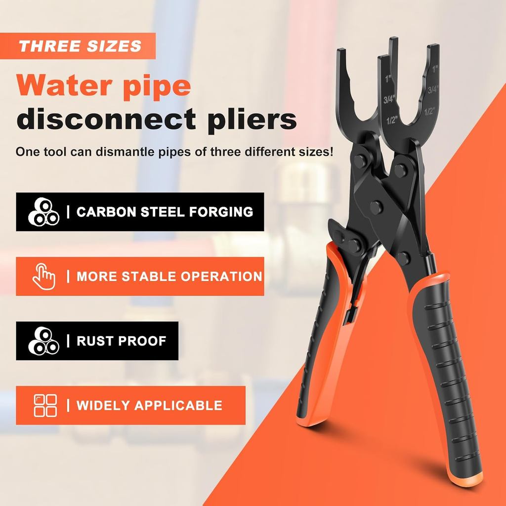 Push Fit Disconnect Tong Tool, Connect Fittings Disconnect Tong Tool, 1 ...