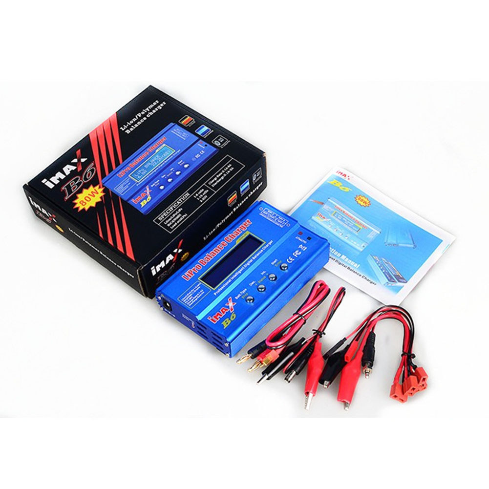 IMAX B6 80W Battery Charger Discharger for LiPo Li-ion NiMH NiCd and ...