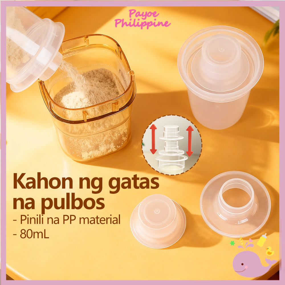 Payoe Kahon ng Lalagyan ng Gatas Milk Powder Dispensers 80ML Baby Milk ...