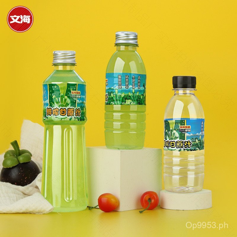 Plastic packaging pet Sugar Cane Packaging Labels500ml Freshly Squeezed ...