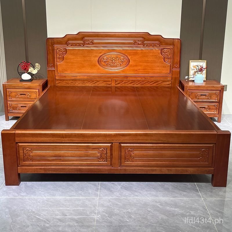 Full Mortise and Tenon Structure Rosewood Solid Wood Bed Thickened ...