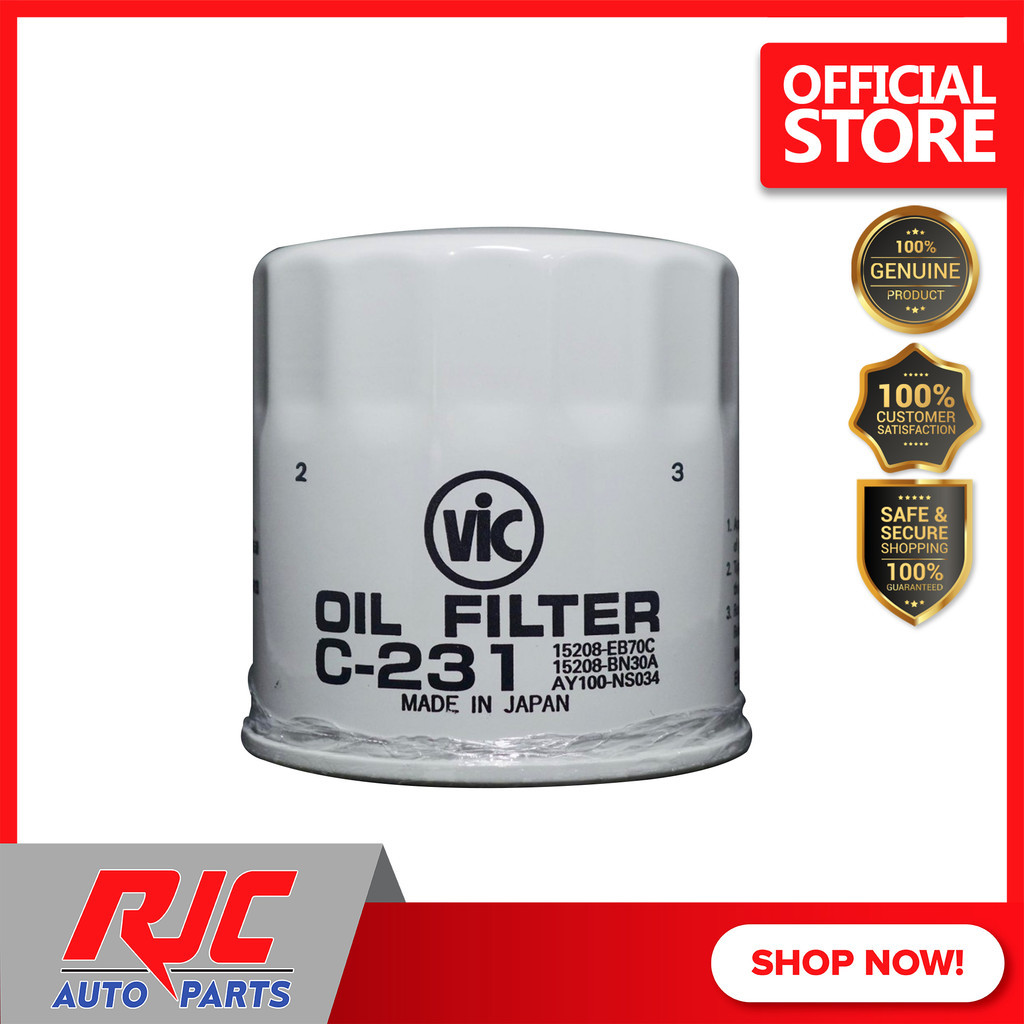 Vic Oil Filter C231 C-231 NV350/NAVARA 1PC dup | Shopee Philippines