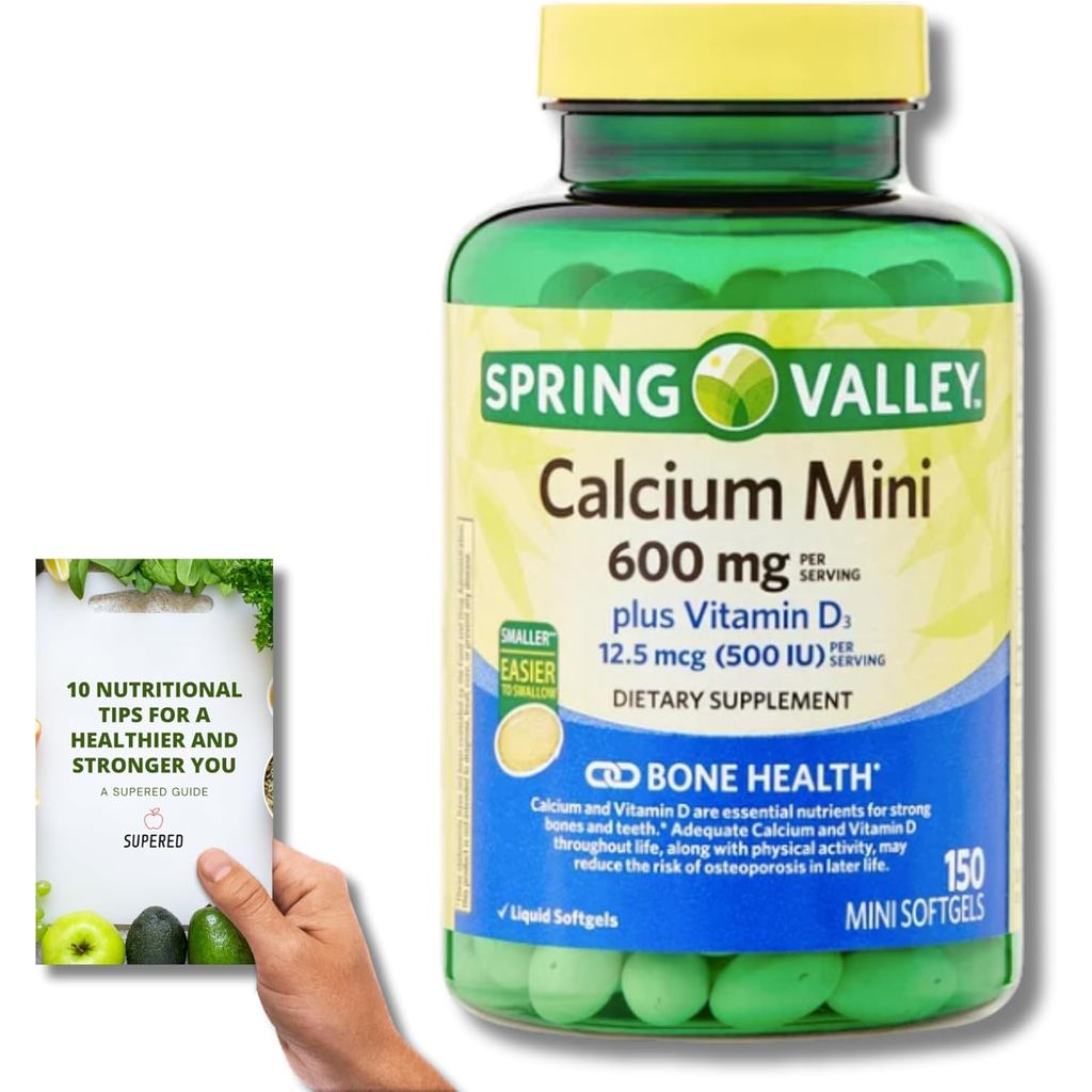 Generic Spring Valley Calcium Plus Vitamin D3 Dietary Supplement - 150 ...