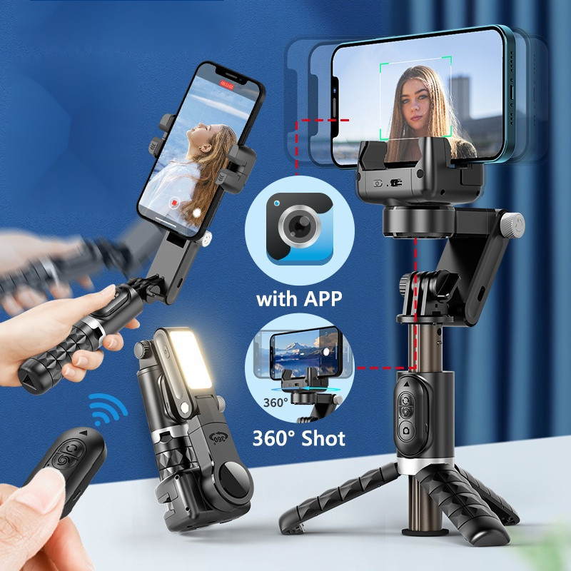 Q18 Gimbal Stabilizer, Desktop Follow-up Mode, Smartphone Selfie Stick ...