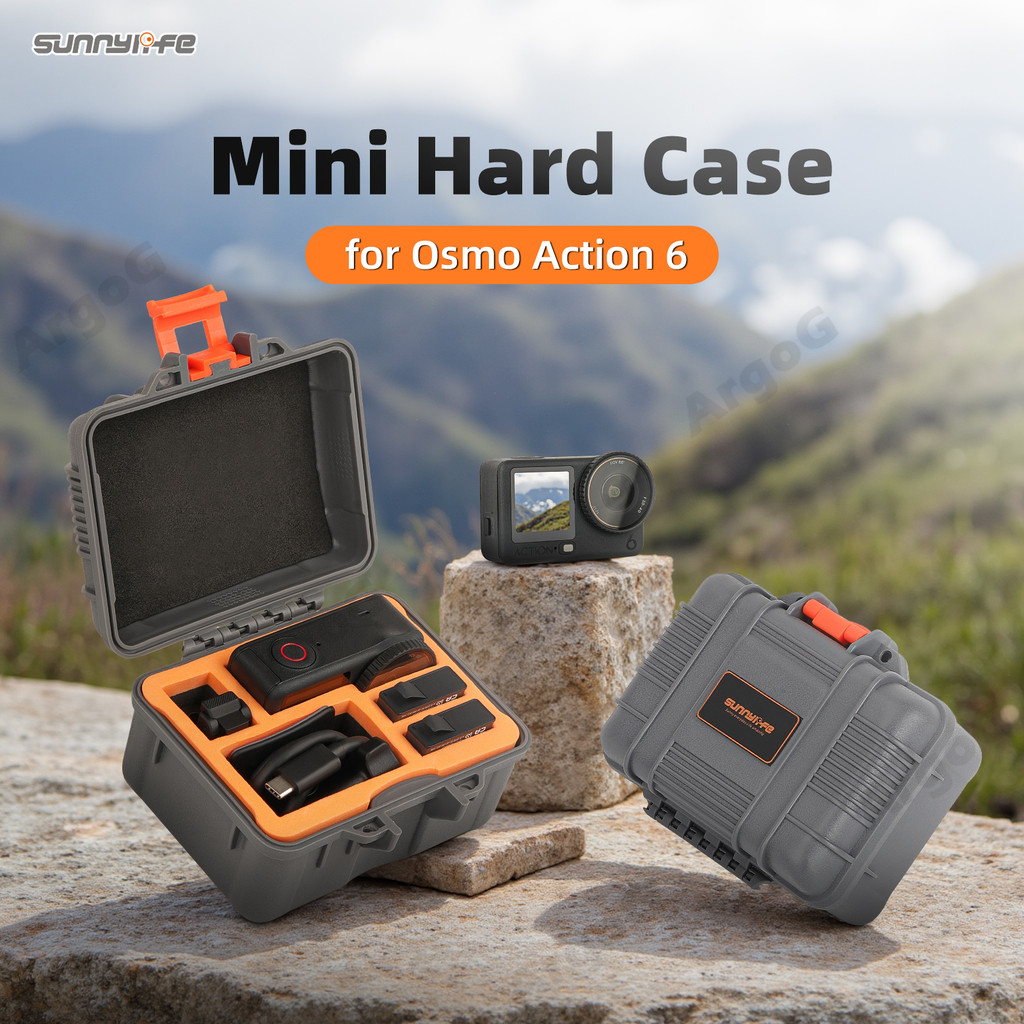 Sunnylife Mini Hard Shell Carrying Case for Osmo Action 6 Waterproof ...