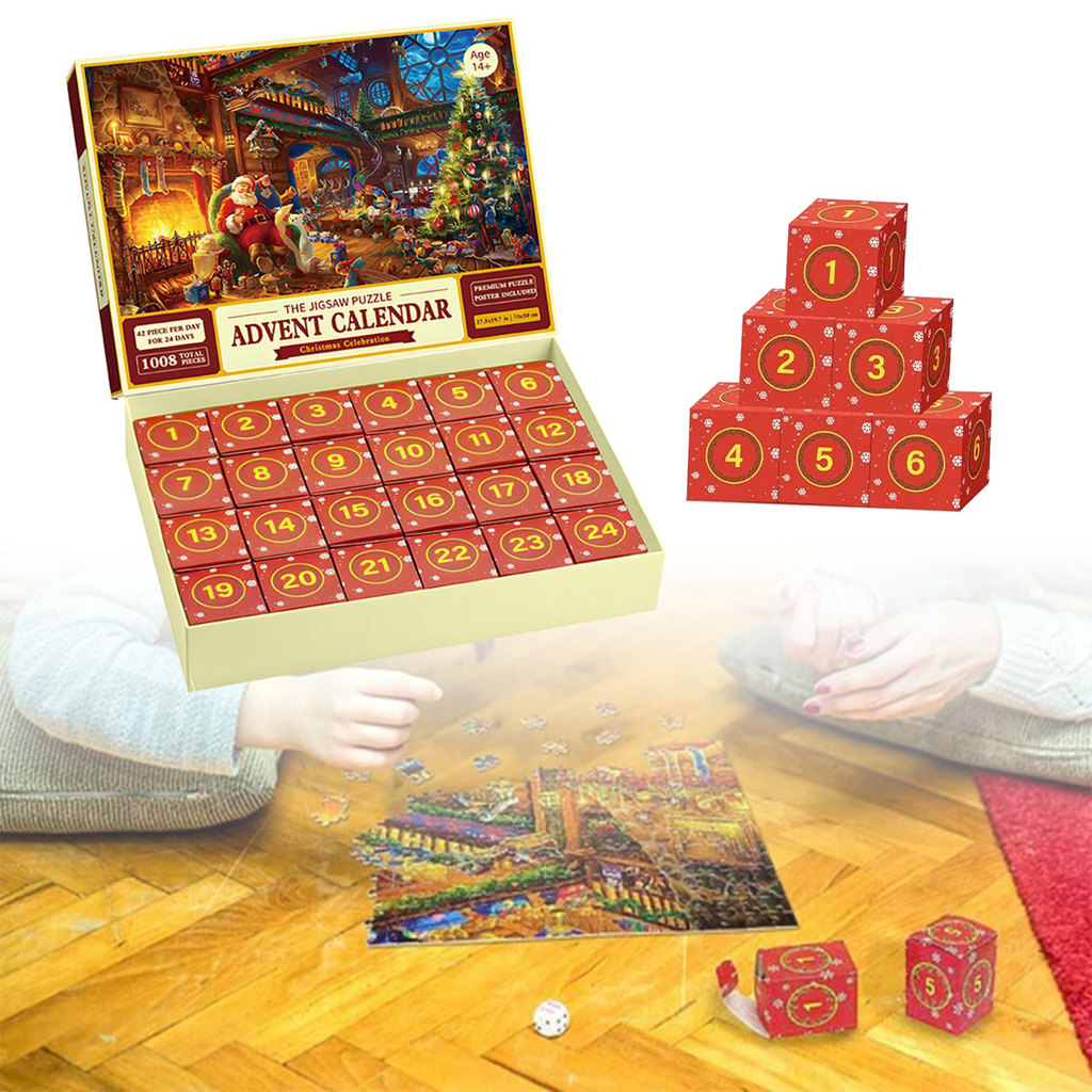 Christmas Jigsaw Puzzles Advent Calendar Surprise Countdown Advent ...