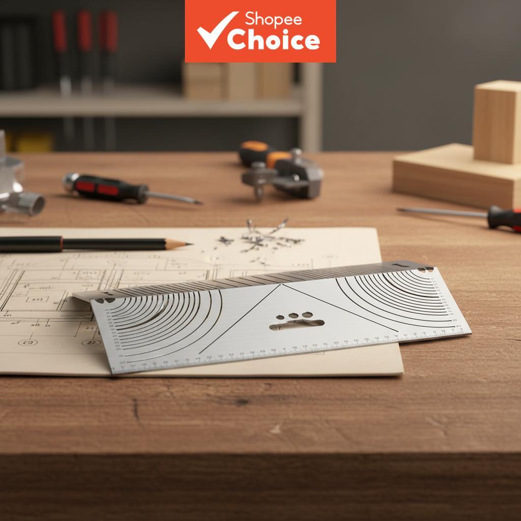 Precision Metal Ruler for Rounded Corners and Angles, Square Tube ...