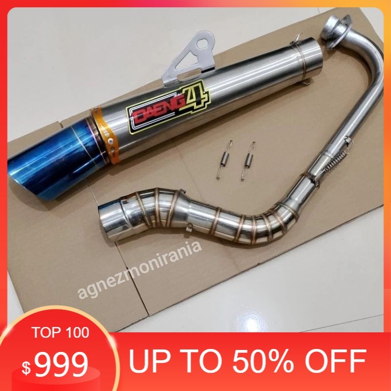 Open pipe Daeng Sai4 conical 51mm for Mio sporty Mio soul i 125 Mio i ...