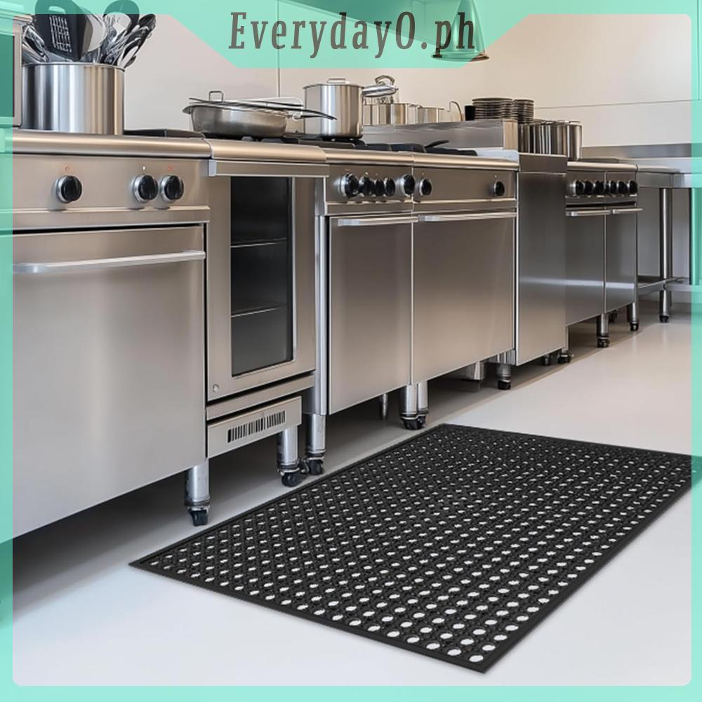 Anti Fatigue Rubber Floor Mat Non-Slip Restaurant Mat Rubber Drainage ...