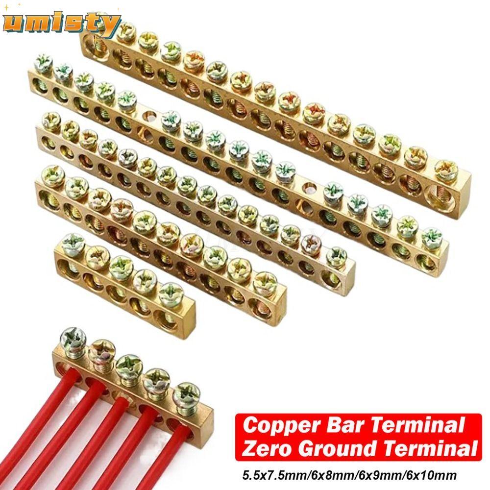 UMISTY Wire Connector, Copper Multi-specification Copper Bar Terminal ...