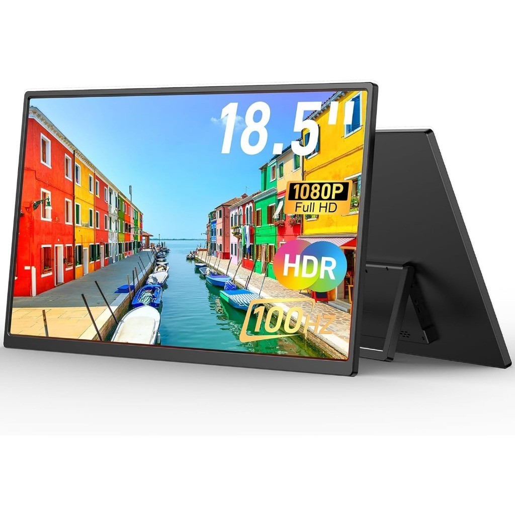 Portable Monitor Full HD 18.5 Inch 1920X1080 Portable Monitor Laptop ...