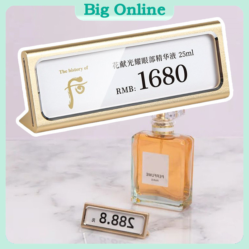 Price Display Counter Stand Adjustable Price Tag Aluminum Alloy Price ...