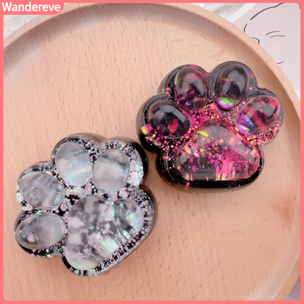 Wandereve| Cat Paw Fidget Toy Durable Cat Paw Toy Glitter Cat Paw ...