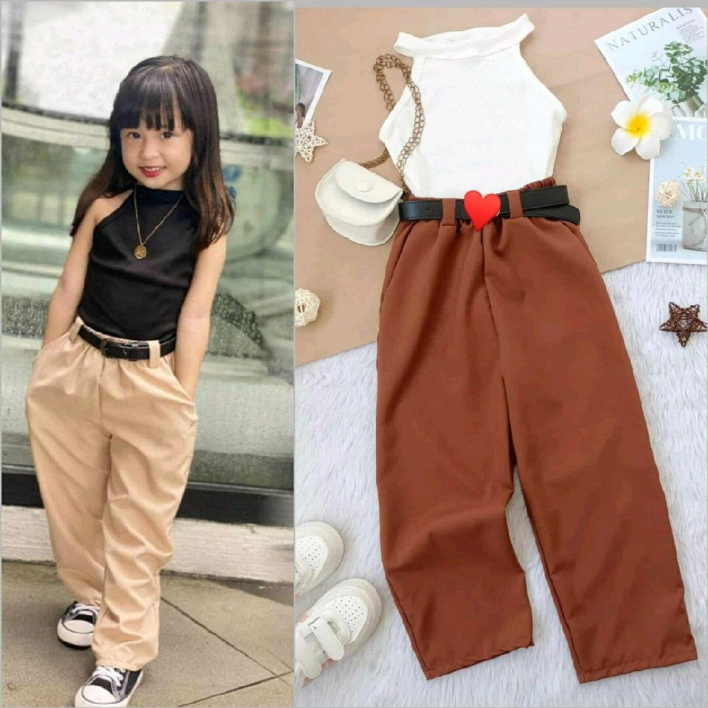 SMFK Trendy Terno Trouser Pants w/ Tank top of your Choice Black or ...