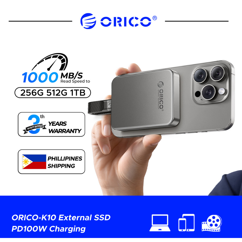 ORICO 256G 512G 1T Magnetic SSD Charging while Recording Portable ...