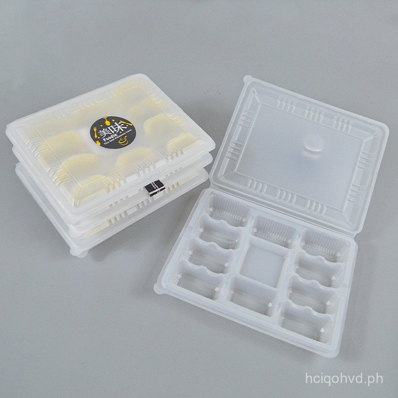 10Disposable Dumpling Box with Compartments for Sauce, Microwaveable ...
