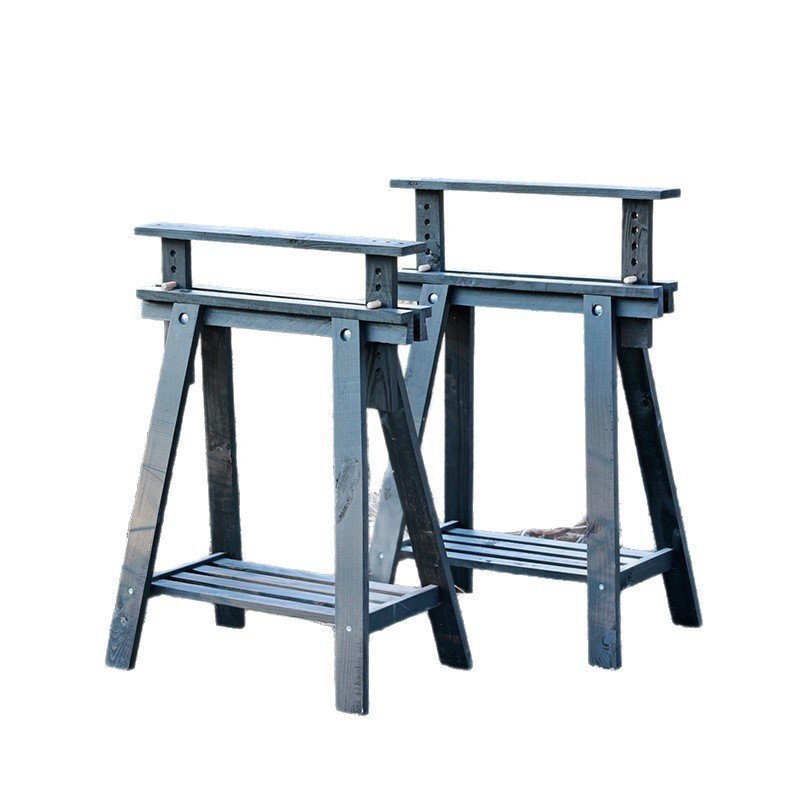 IKEA Style Adjustable Solid Wood Table Legs Stand Outdoor Simple Long ...