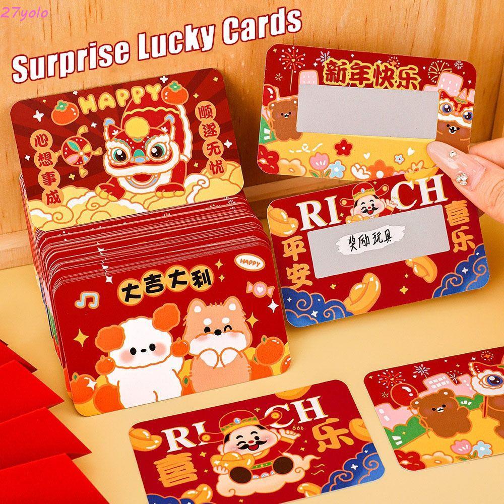 YOLO 60Pcs Scratch-off Cards, 60Pcs Cartoon Vouchers Tickets, Cute ...