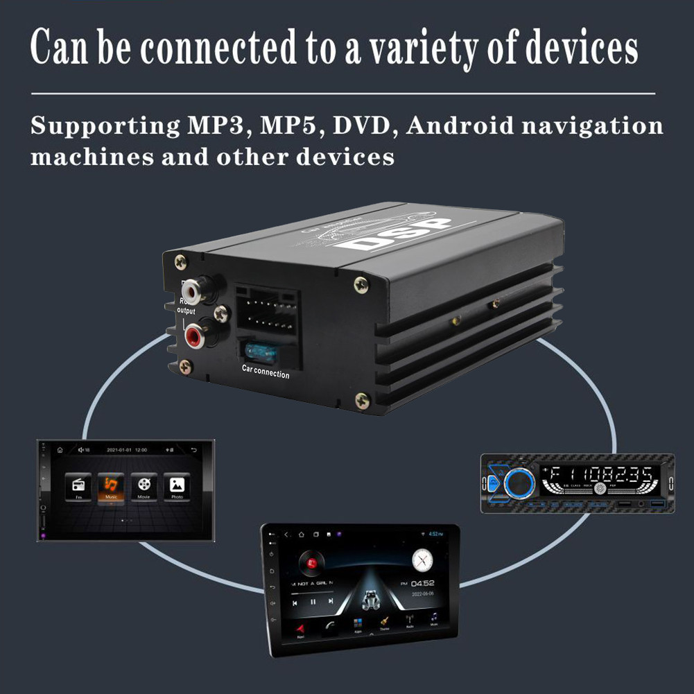 COD⭐ Car DSP Digital Audio Processor 4 Channel DSP Car Power Amplifier ...
