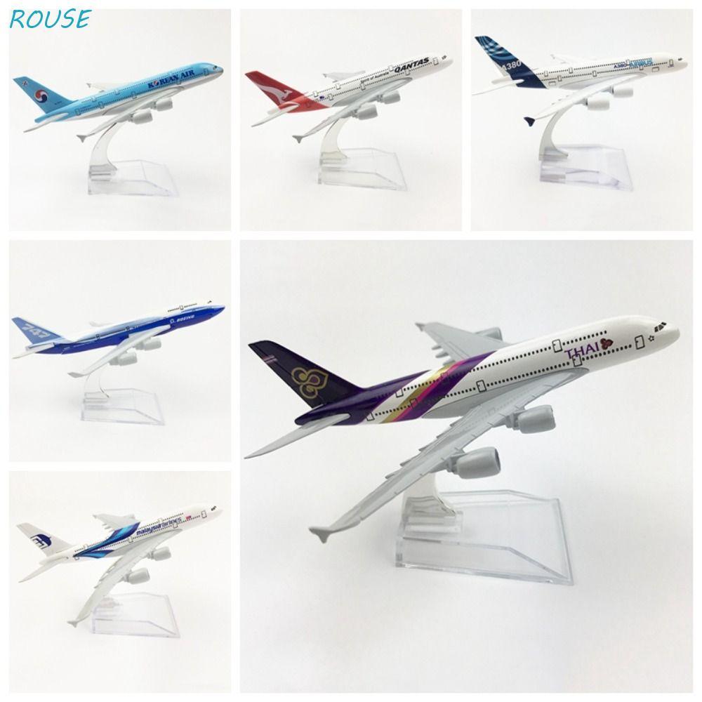 ROUSE Metal Aircraft Model, Diecast Miniature Airbus A380 Model, Boy ...