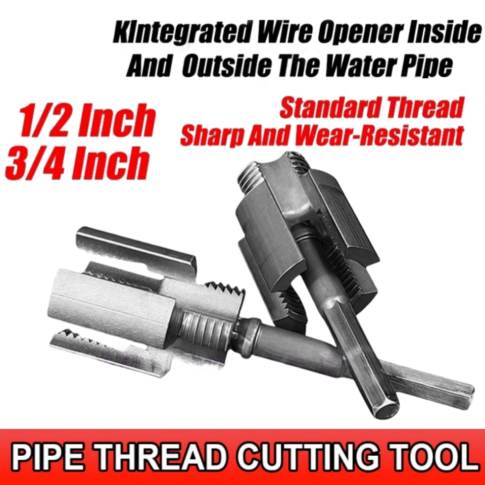 1/2" 3/4" Integrated Internal and External Thread Pipe Threading Tool ...