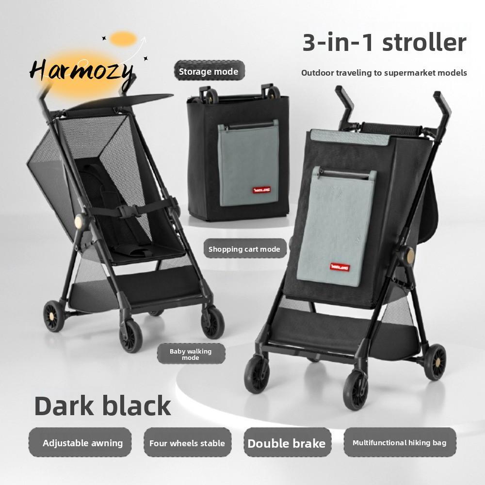 HARMOZY Baby Stroller, with Storage Bag Lightweight Frame Foldable ...