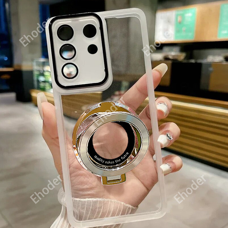 Casing for Realme C85 Pro 5G 2025 Transparent With Ring Magnetic Holder ...
