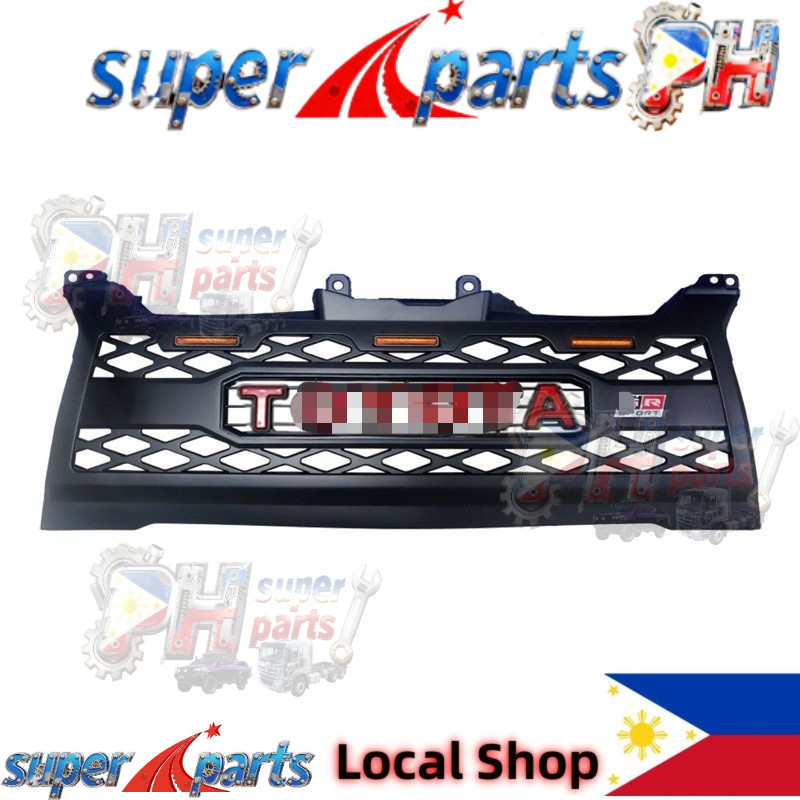 for Toyota Hiace Decontent Modification 2019 - 2025 GR Grill with Light ...