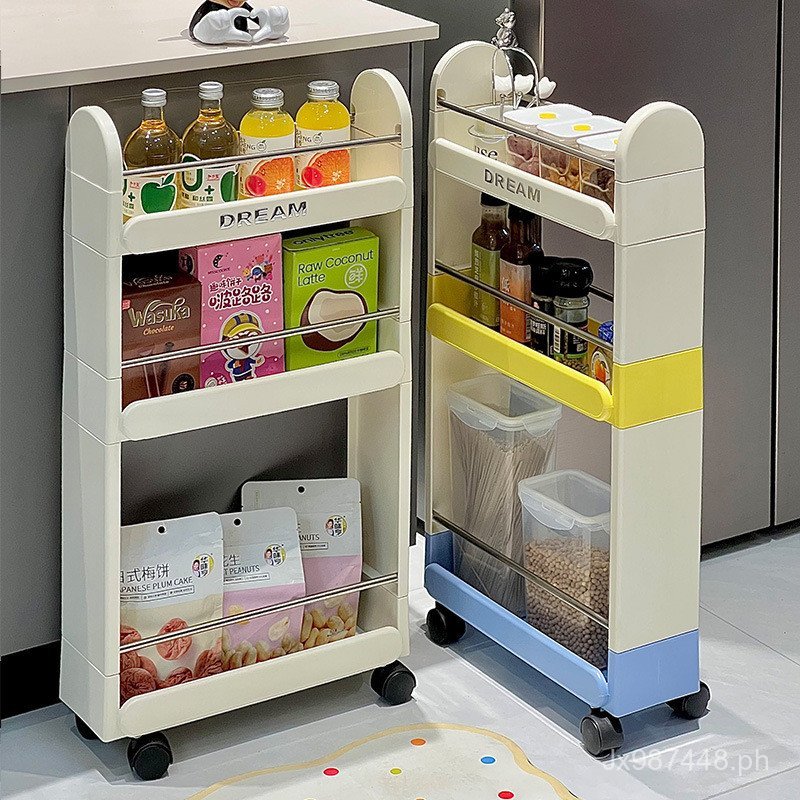 Narrow Gap Bathroom Storage Rack Kitchen Organizer Multi-layer Shelf ...