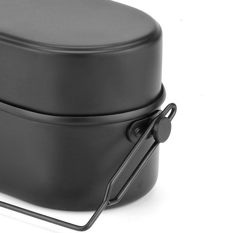 German Style Single Soldier Aluminum Lunch Box Outdoor Marching Low ...