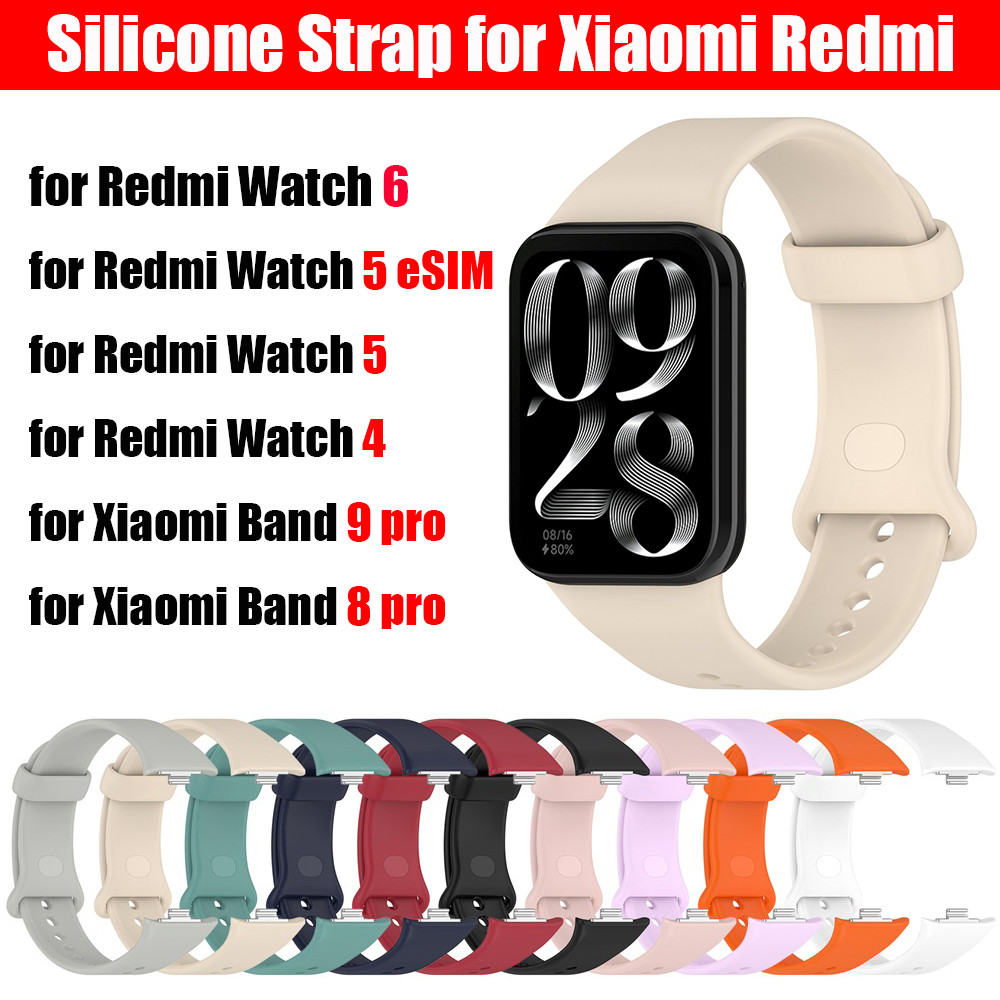 Silicone Strap for Redmi Watch 6 5 4 Smart Watch Replacement Bracelet ...