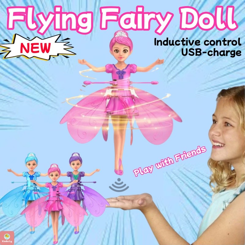 Flying Fairy Doll Induction Flying Toy USB-charge Infrared Induction ...