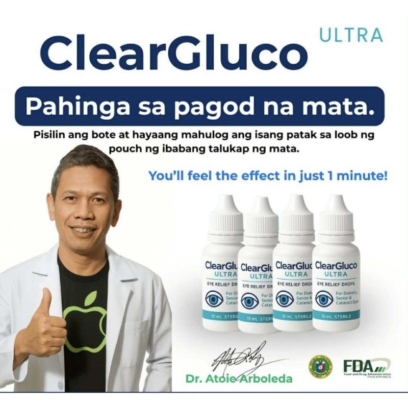 Clear Gluco Ultra Eye Relief Drops 30ml | Shopee Philippines