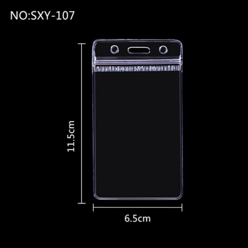 Soft Transparent Waterproof Card Holder Work Badge Holder Name Badge ...