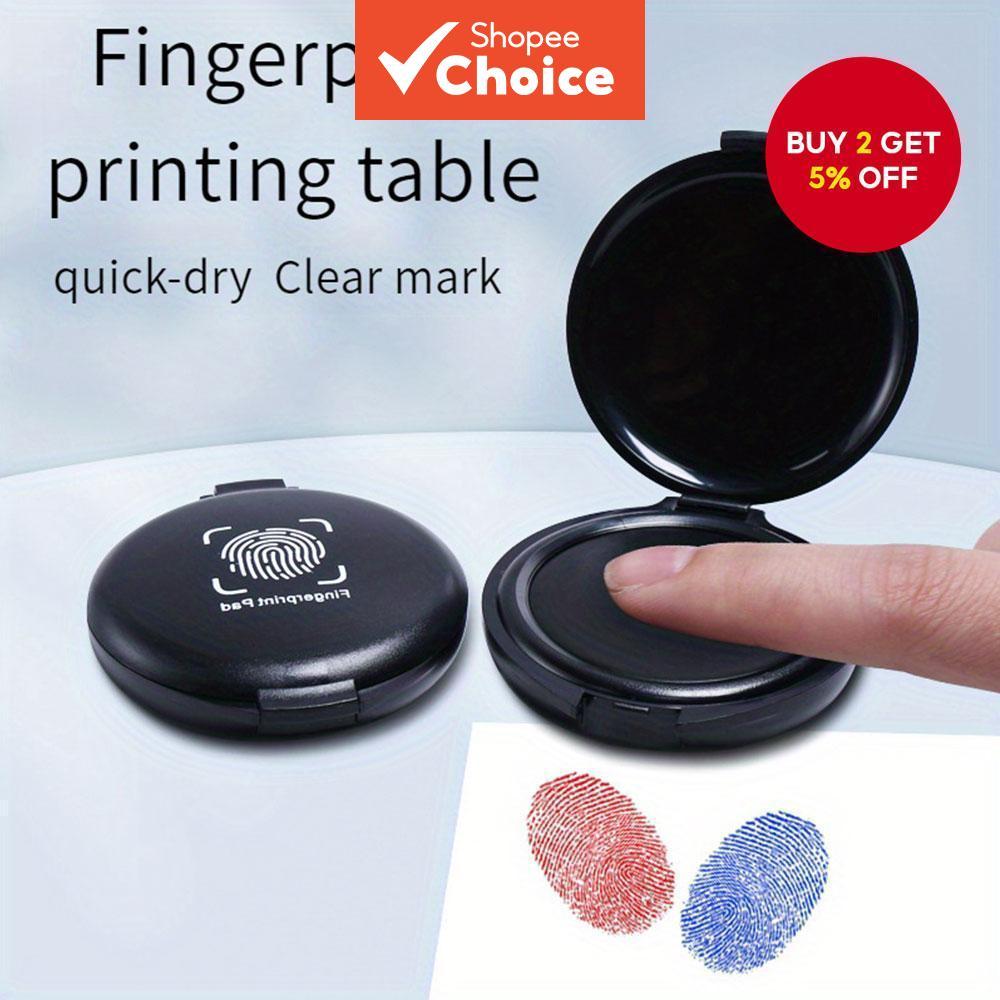 Fingerprint Ink Pad Thumbprint Stamp Pad Notary Security ID ...