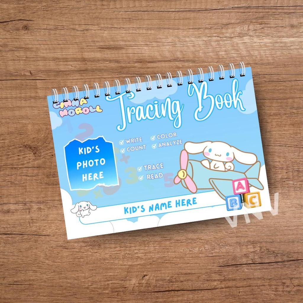 Cinnamoroll Customize Tracing Pad With Covers Trace Alphabet Names ...