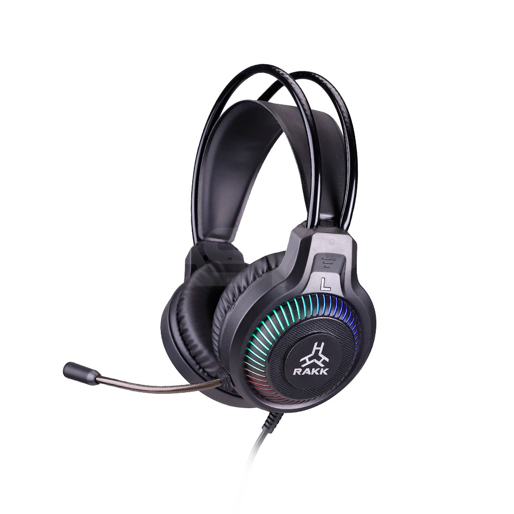 RAKK Matik USB Gaming Headset - LED Illuminated RGB Wired Gaming ...