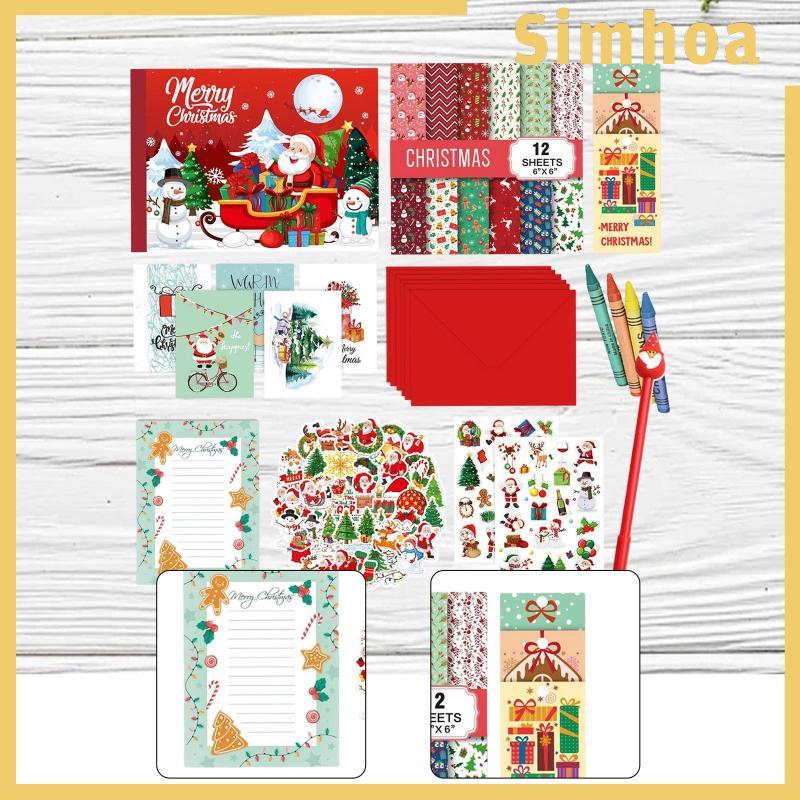 [SIMHOA] Christmas Scrapbook Kit Christma Gift Aesthetic Card Making ...