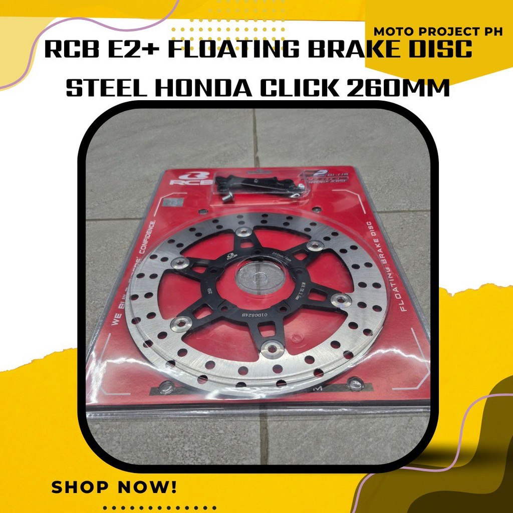 RCB Steel Floating Brake Disc E2+ Series 260mm (5H) with Bracket – For ...